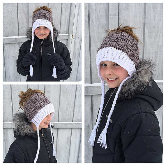Crochet Ponytail Hat – Yarn Ballin'