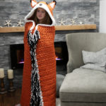 Crochet Hooded Fox Blanket Pattern