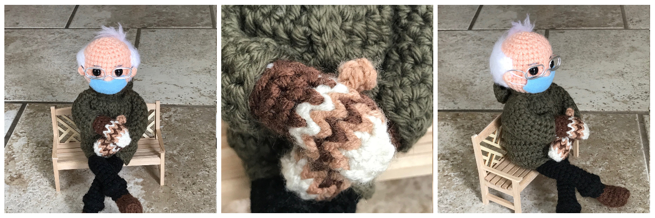 Bernie Sanders Crochet Doll Pattern – Yarn Ballin'